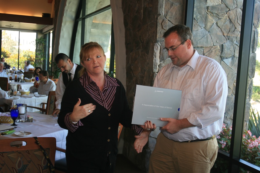 Robin Celebrates Twenty-Five Years With Boeing